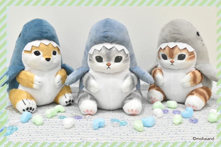大人気『mofusand』サメにゃんから第2弾が登場♪｜トピックス｜株式会社フクヤ│プライズ・アニメ・雑貨